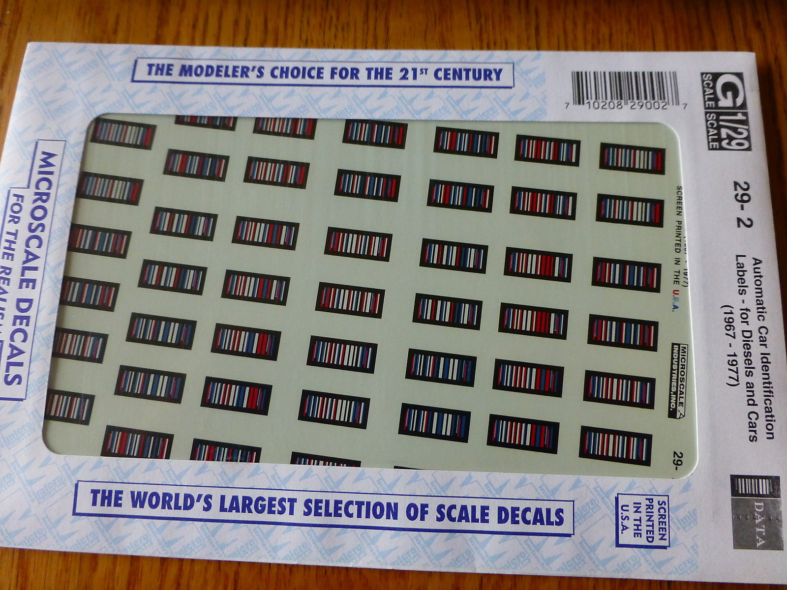 Microscale Decal G #29-2 ACI Plates (1967-1977) Water Slide Decal | eBay