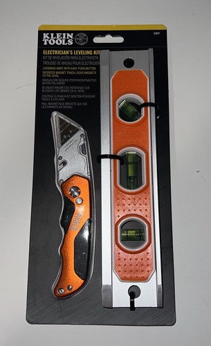 New Klein Electricians Leveling Kit Level/Knife Combo 23KIT Magnetic ...