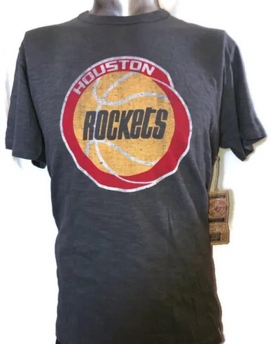 New NBA Houston Rockets gray retro Logo 47 Relaxed Fit Shirt Hardwood ...