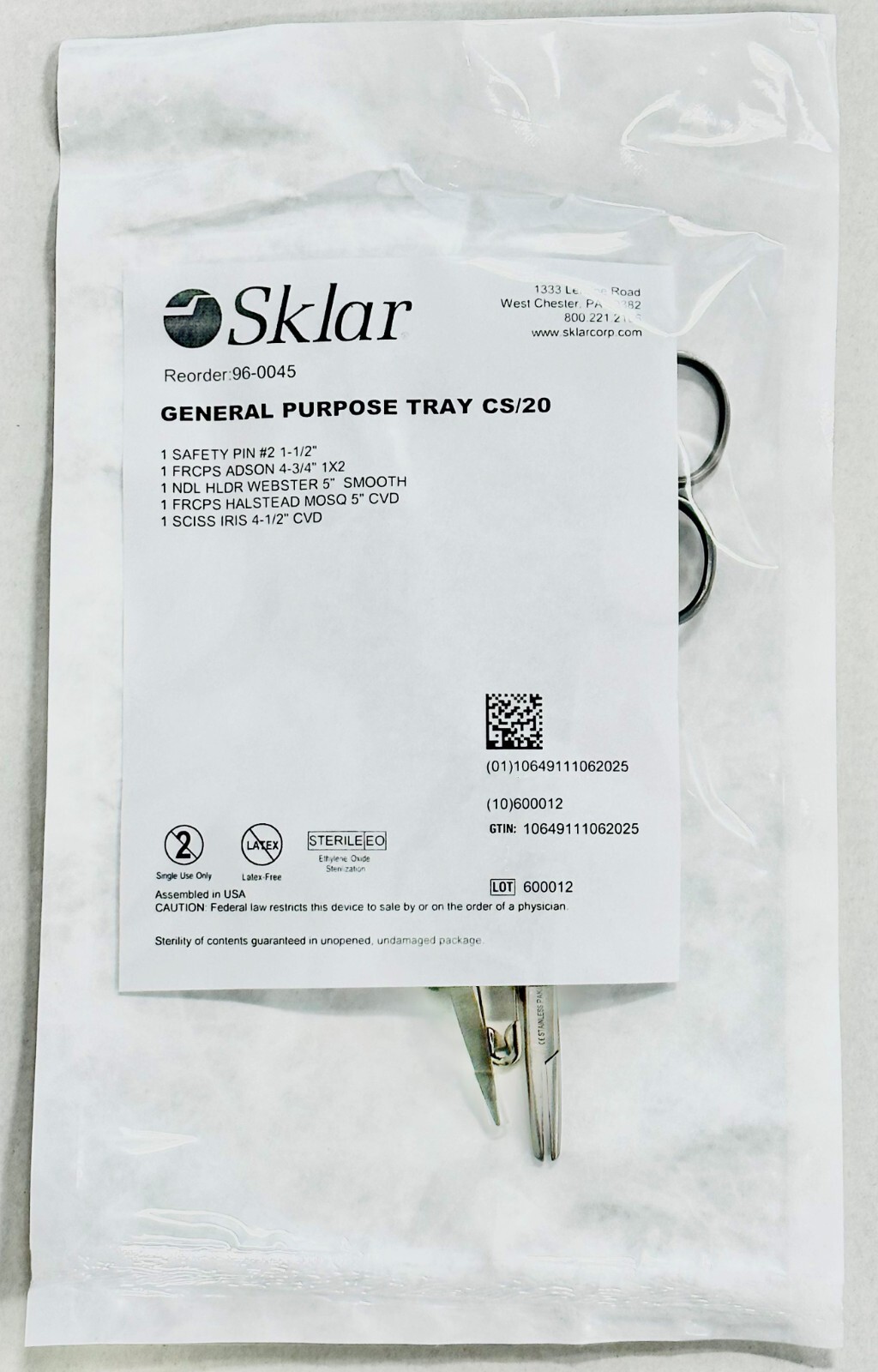 *1-Pack* Sklar General Purpose Tray Kit 96-0045 | eBay
