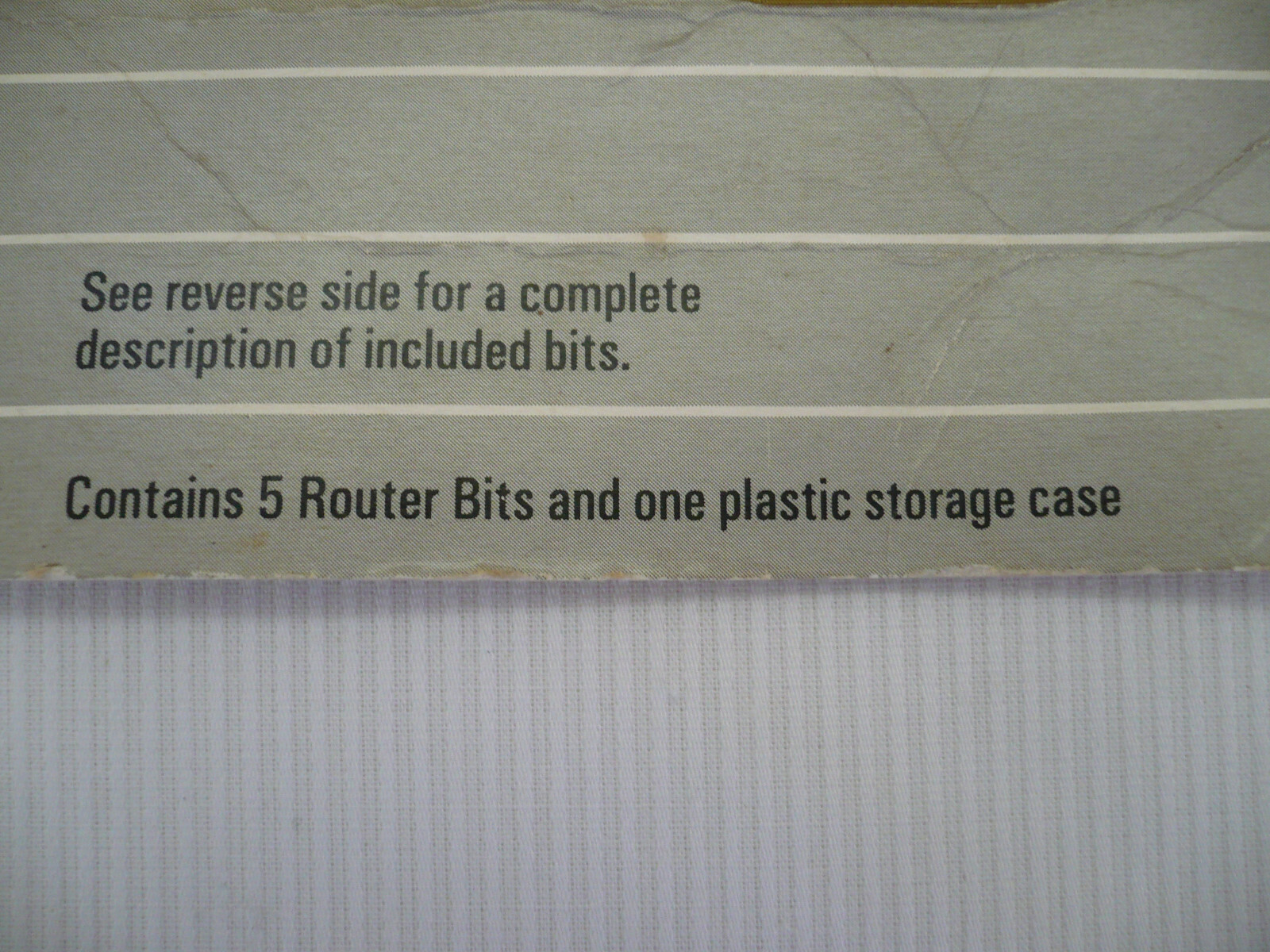 Black & Decker ¼” Shank Bits 5-Piece Router Bit Set w/Case NOS | eBay