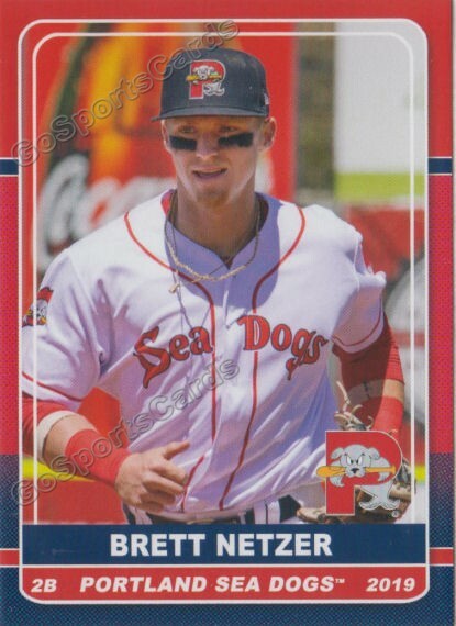 2019 Portland Sea Dogs Brett Netzer RC Rookie Boston Red Sox | eBay