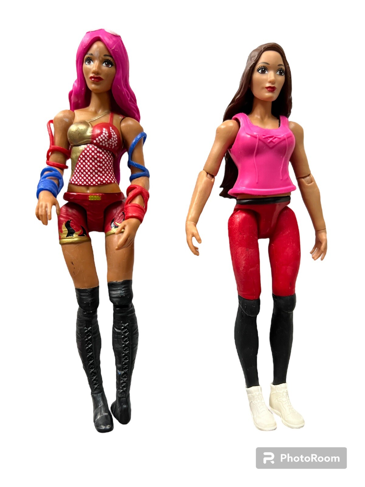 WWE Divas Action Figure Lot of 7 Bella Twins Becky Lynch Sasha Banks ...