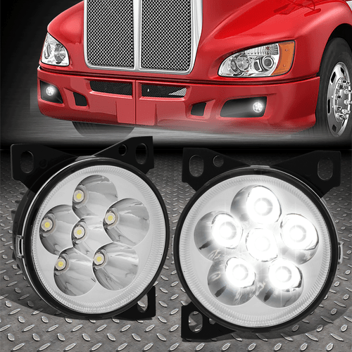 FOR 08-20 KENWORTH T660 PETERBILT 579 587 FLOWER PATTERN MULTI-LED FOG ...