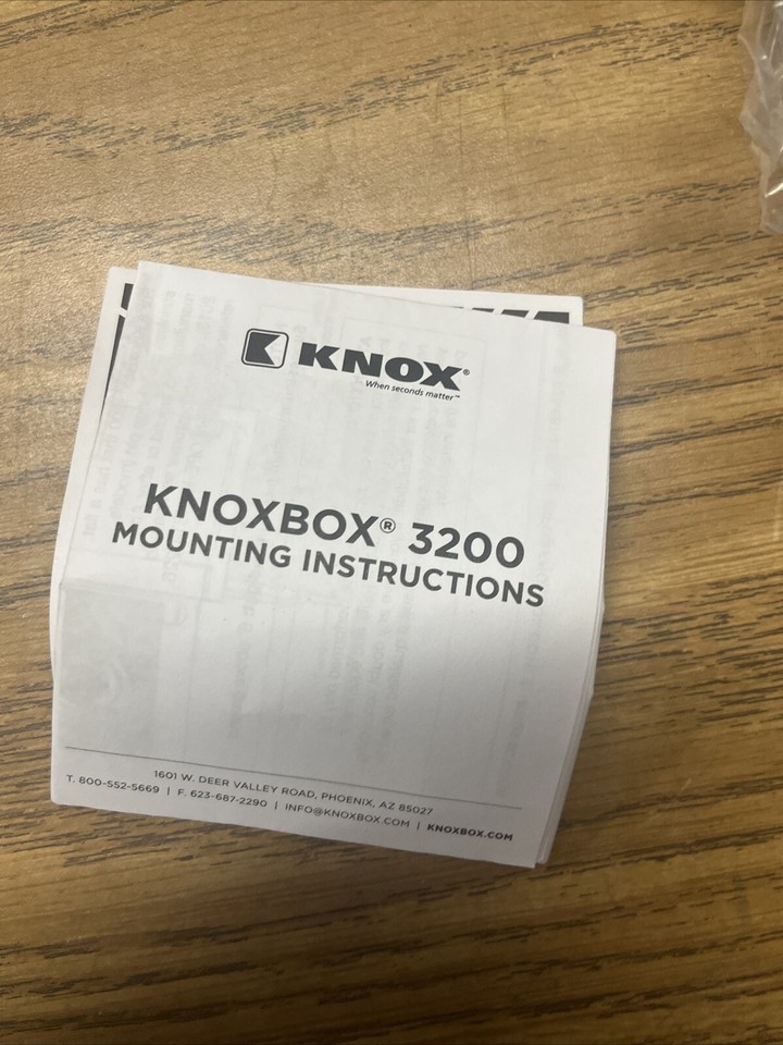 Knox Box MDL 3200 Series Security Lock Box - No Key | eBay