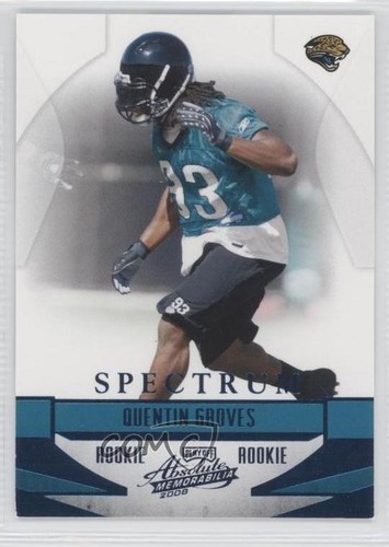 2008 Playoff Absolute Memorabilia - Rookie Quentin Groves #229 Spectrum ...
