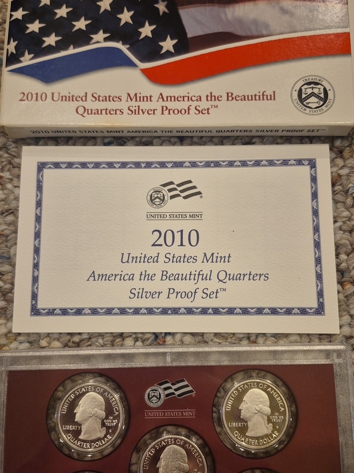 United States Mint 2010 America the Beautiful Silver Proof Quarters Set ...