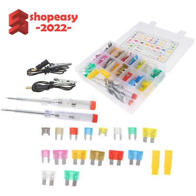 306Pcs Small & Medium & Large Size Blade Fuse Set for Car Truck ATV UTV ...