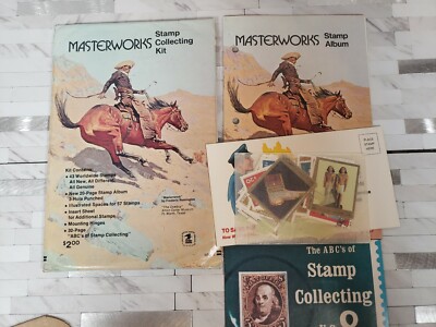 U.S. Stamp collecting Kit Masterworks 43 Stamps | eBay