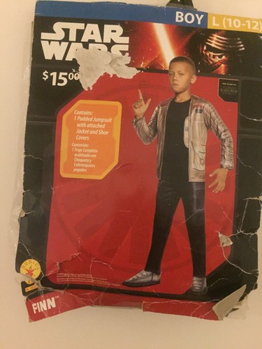NEW Star Wars Finn Boy's Costume - Size Large (10-12) | eBay