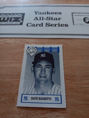 MLB 1992 WIZ Promo NY Yankees All Star Classics Dave Righetti Baseball ...