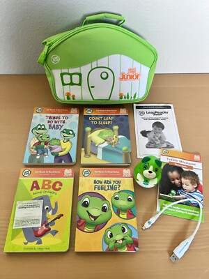 Leapfrog Bundle Tag Junior Reader Lot Learning System Books & Carry Bag ...