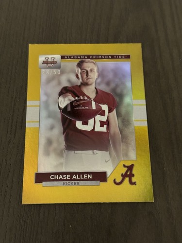 2023 Bowman U University Alabama Gold Parallel /50 #68 CHASE ALLEN ...