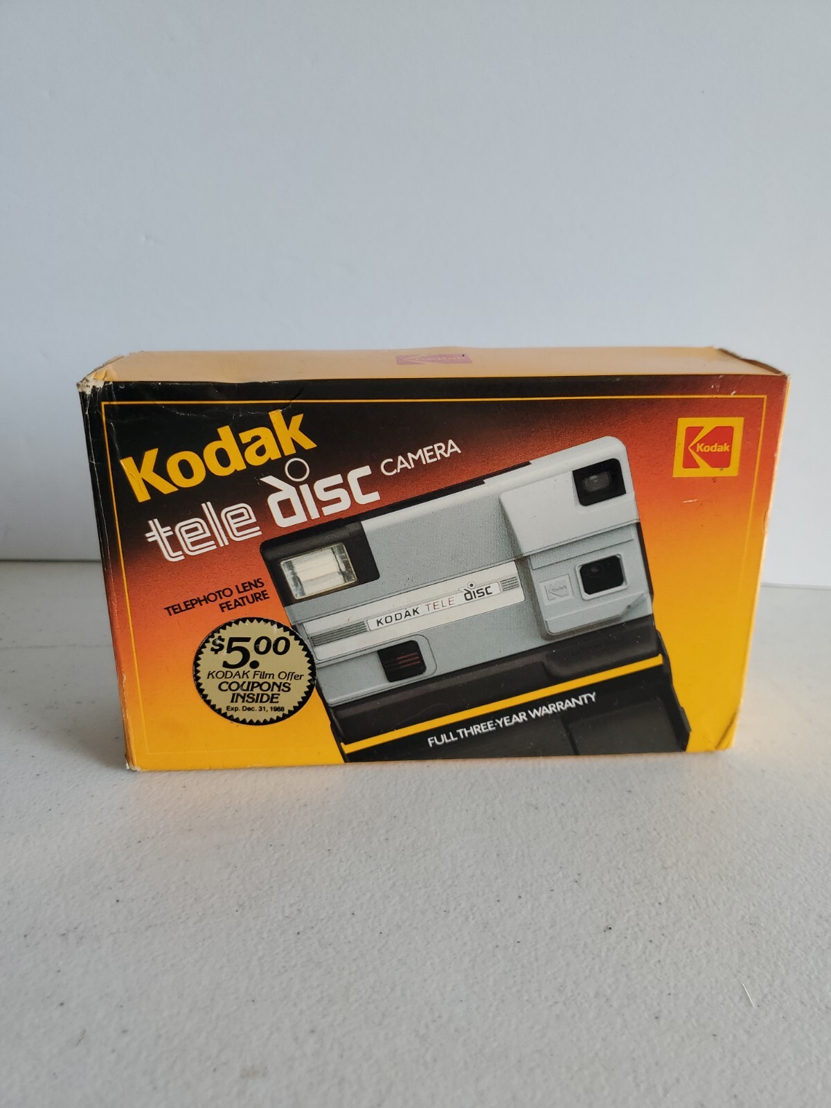 Kodak Vintage Tele Disc 4100 Camera Compact Vintage With Box 1988 | eBay