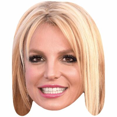 Britney Spears (Smile) Celebrity Mask, Flat Card Face | eBay