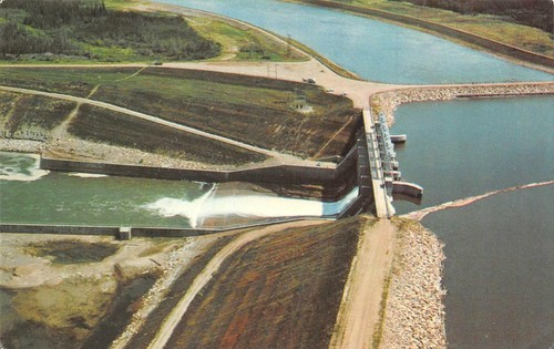 SASKATCHEWAN, Canada SQUAW RAPIDS DAM~EB Campbell Hydroelectric ...