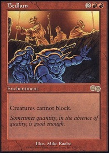 Korean Bedlam ~ Near Mint Urza's Saga Foreign Stock Image MTG Magic ...