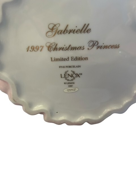 Vintage 1997 Lenox Christmas Princess Gabrielle Porcelain Doll Figurine ...