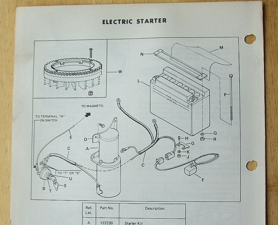 Original Simplicity ~ 12V Electric Starter 627 Tractor 530 Operators ...