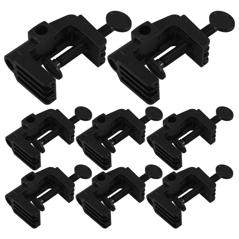 8pcs Desk Lamp Clamp - Plastic Table Light Fixture Clip - Table Mount ...