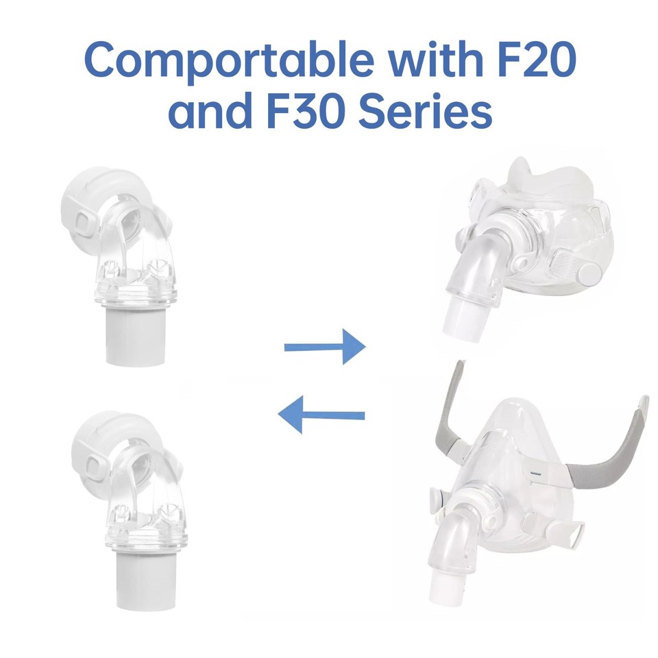 ResMed AirFit F20/F30 QuietAir Elbow CPAP Mask Replacement | eBay
