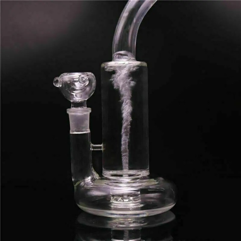10" Tornado Clear Glass Water Bong Turbine Percolator Cyclone 18mm Bowl ...