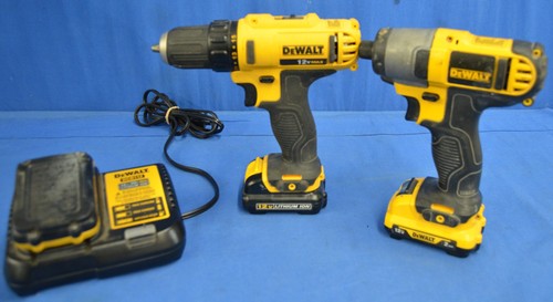 Dewalt 12v DCF815 Impact Driver,12v DCD706 Hammer Drill with charger, 3 ...