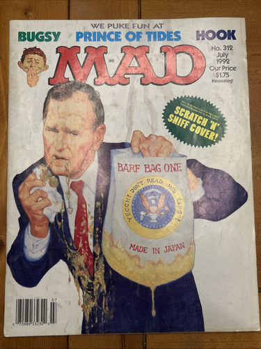 VINTAGE MAD Magazine #312 - July 1992 - Bush Sr Cover -As Pictures | eBay