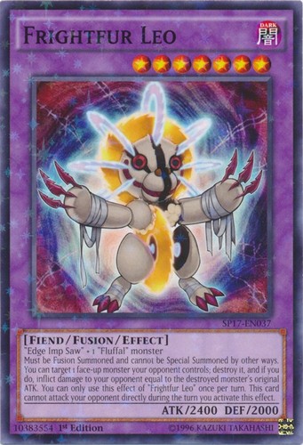 1x (LP) Frightfur Leo - SP17-EN037 - Starfoil Rare - 1st Edition YuGiOh ...