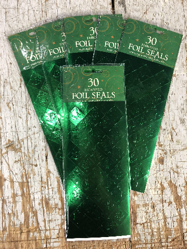 Magic Paper Group FBA_1780011030 6 Packs of 30 Embossed Green Foil ...