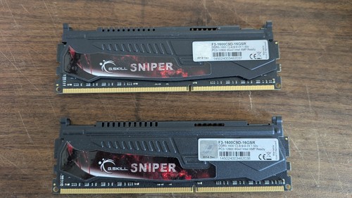 G.Skill Sniper RAM Kit 16GB DDR3- F3-1600c9D-16GSR CL9 9-9-24 | eBay.de
