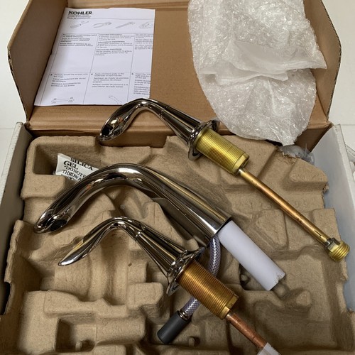 Kohler K-5317-4-CP Refinia Widespread Lavatory Faucet Polished Chrome ...