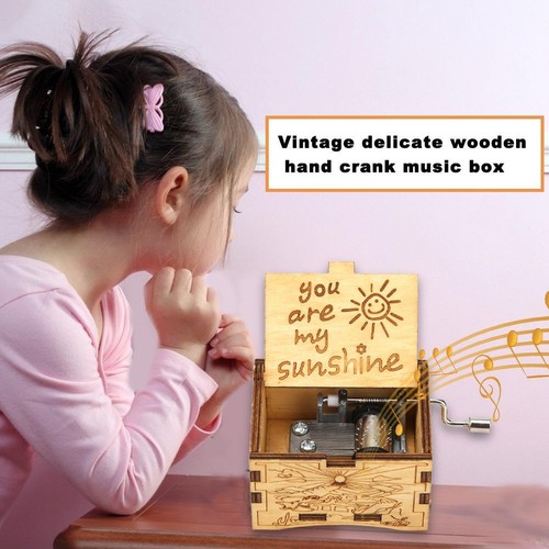 Retro Hand Cranked Music Case Vintage Musical Case Decor for Husband ...
