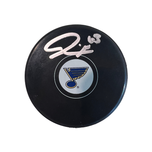 Jake Neighbours St Louis Blues Autographed Logo Puck - Fan Cave COA | eBay