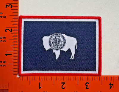 WYOMING STATE FLAG Iron-On PATCH EMBLEM WY | eBay