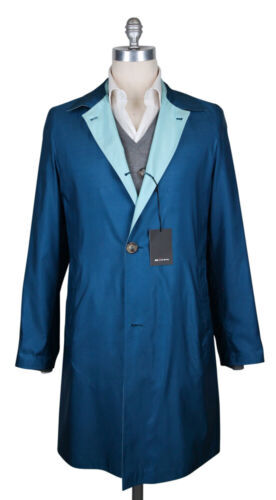 Kiton Blue Reversible Raincoat - (COATX11) | eBay