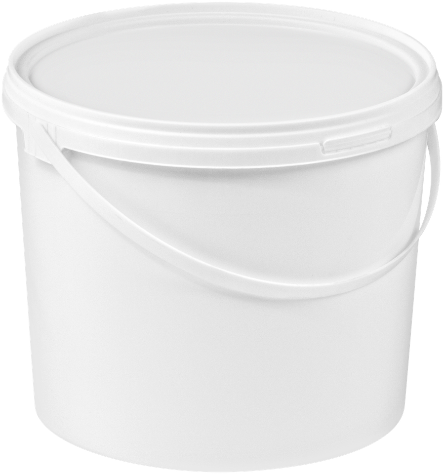Plastic Buckets Tubs White Containers Tamper Evident Lids 0.5L 1L 3L 5L ...