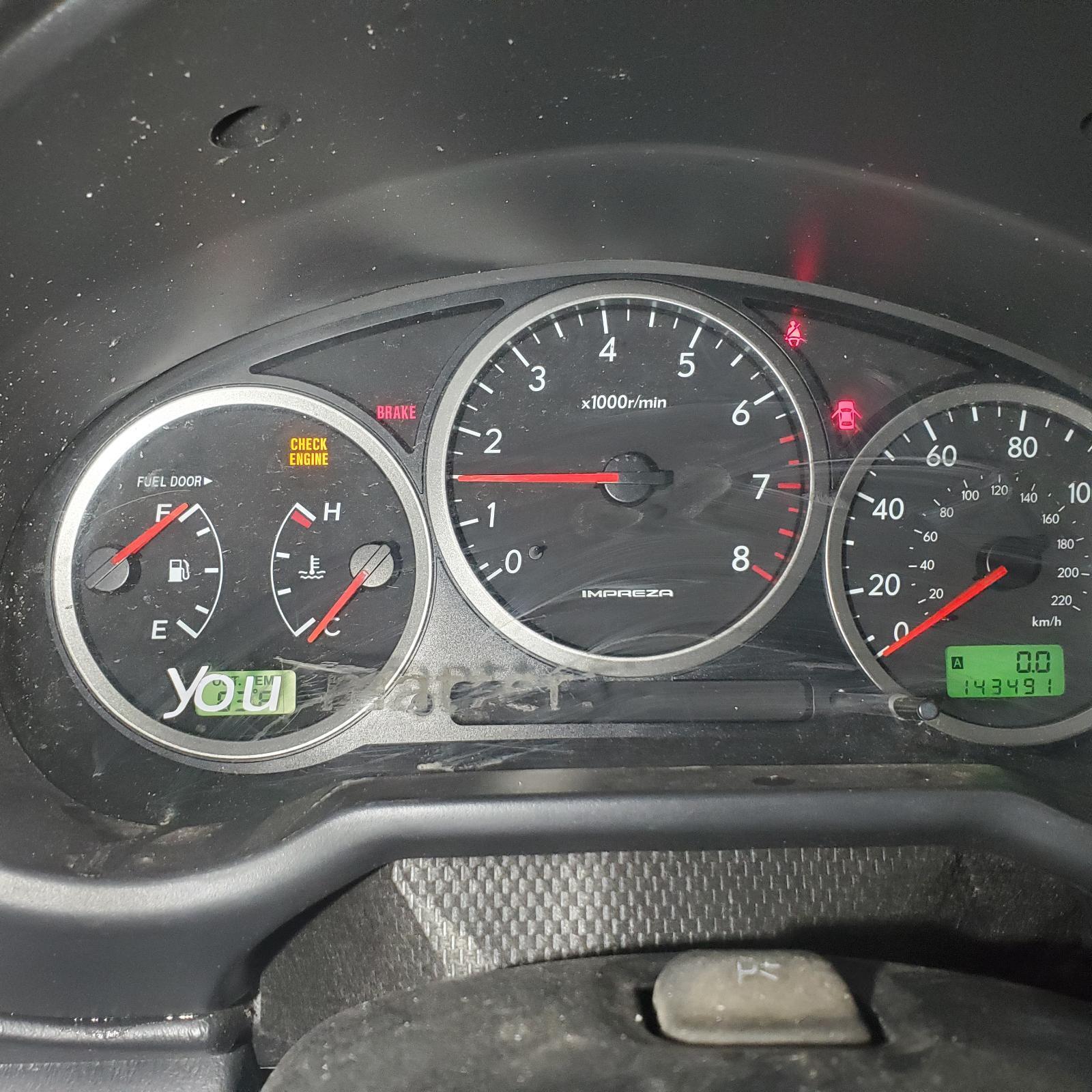 SUBARU IMPREZA Speedometer (cluster), MPH, WRX, exc. STi; MT 06 | eBay