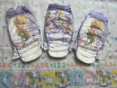 Rare Vintage Tinker Bell Girls Goodnites Pull-Ups Diapers - 3 Pack ...