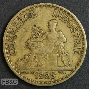 1923 Chamber of Commerce France 1 Franc Coin - 23mm | eBay