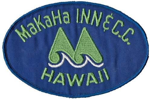 Makaha Inn & Country Club Hawaii Surfing Hotel Blue & Green Sew-On ...