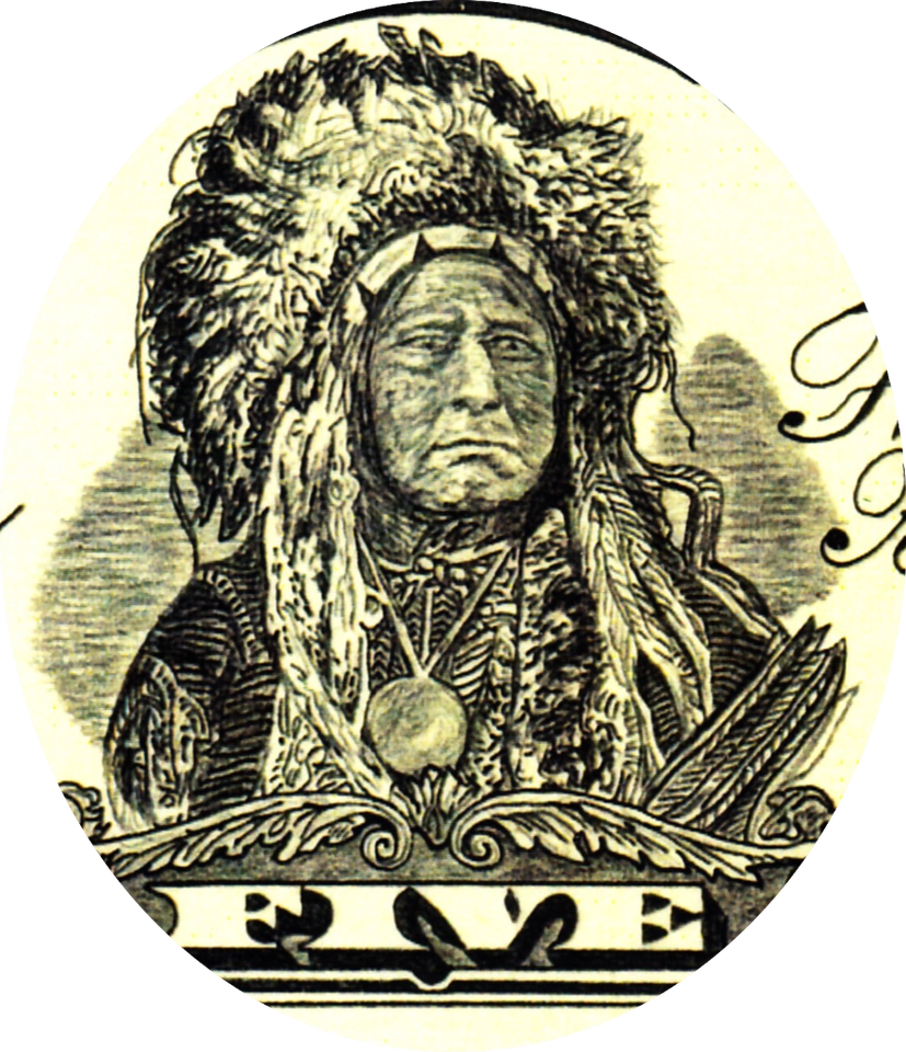 TIM PRUSMACK MONEY ART NOTE $5 'CHIEF'' PCGS 69 SUPERB GEM- STUNNING ...