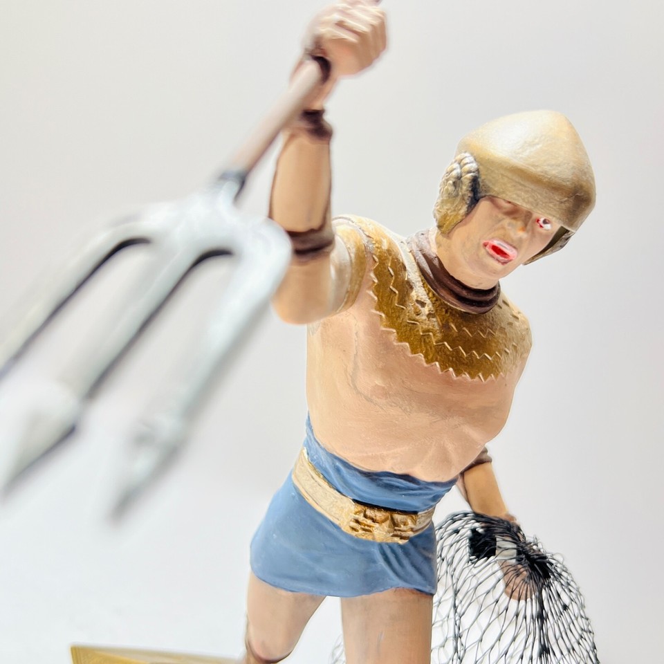 Roman Gladiator with Trident 1958 Aurora USA Rare Assembled Vintage ...