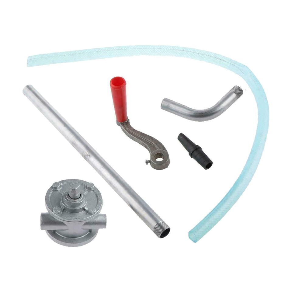 Manual Hand Crank Rotary Pump Oil Fuel Transfer Suctin Drum For Gas Oil ...