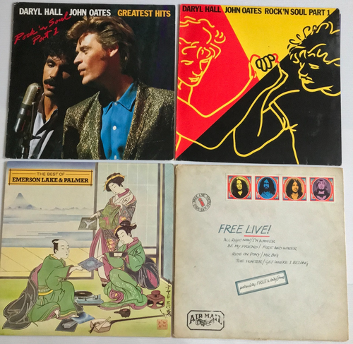 Vinyl Job Lot Daryl Hall, John Oates, Emerson Lake & Palmer , Free 4 LP ...
