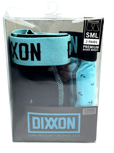 Dixxon Flannel Co. Premium Boxer Briefs Mens S Black Blue Star Print 2 ...