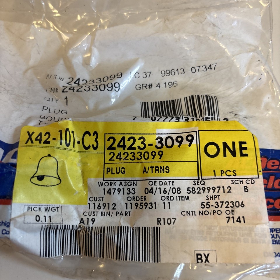 GM 24233099 Engine Oil Drain Plug 2020-2025 LM2 LZ0 Duramax Silverado ...