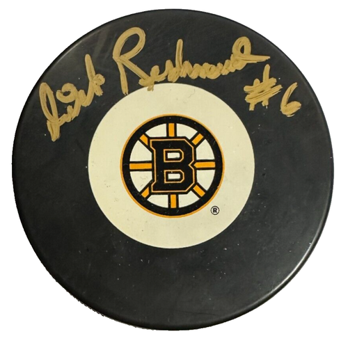 Dick Redmond Autographed Boston Bruins Hockey Puck BAS | eBay