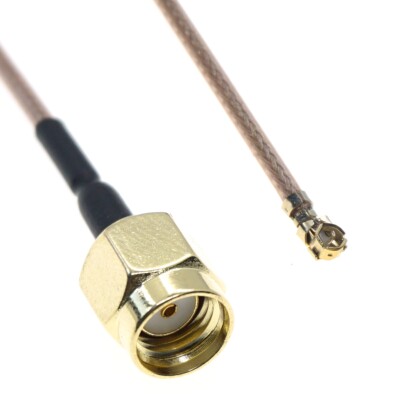 RP-SMA Male to MHF SW-23 SW23 Micro RF Connector coax MS156 MS-156 ...