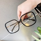 Retro Oversize Square Eyeglass frames Fashion Spectacles Clear lenses ...